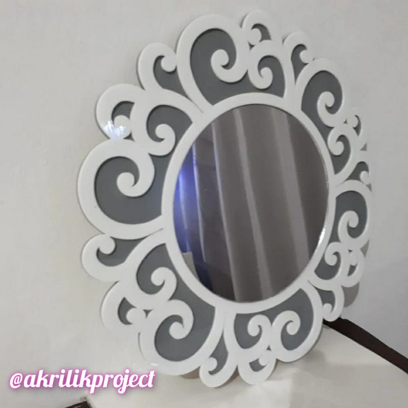 Jual CERMIN DINDING AKRILIK 30x30cm seri bunga | Shopee Indonesia