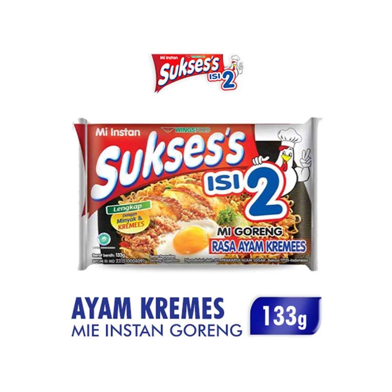 Jual SUKSES MIE GORENG AYAM KREMES 133G | Shopee Indonesia