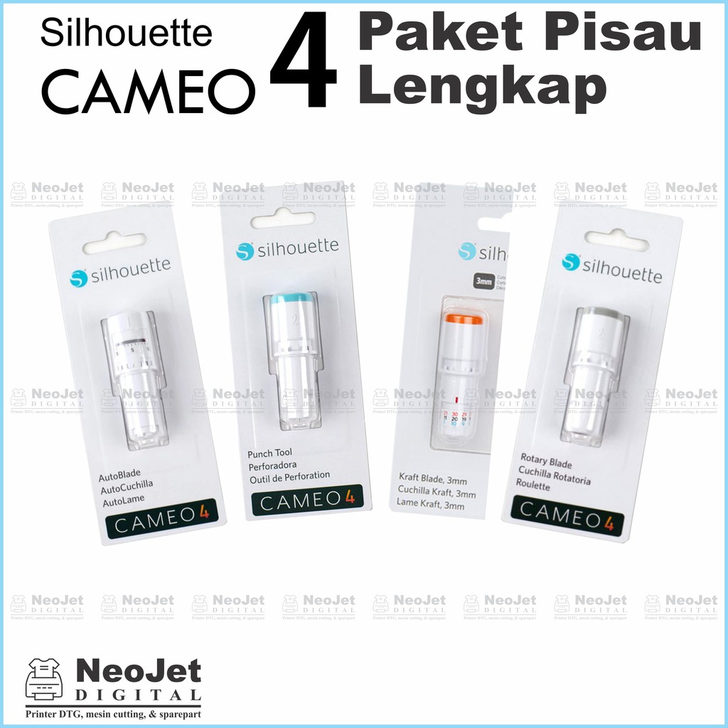 Jual Paket Pisau Blade Cameo 4 Lengkap Auto Blade Rotary Blade Kraft ...