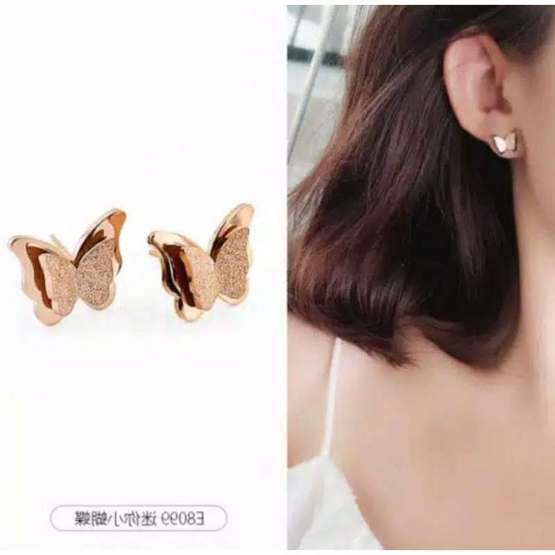 Jual Anting Titanium Kupu-kupu (Butterfly) | Shopee Indonesia