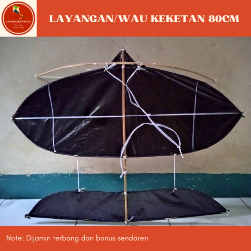 Jual Layangan/Wau Tradisional Keketan 80Cm (Bonus Sendaren) | Shopee ...