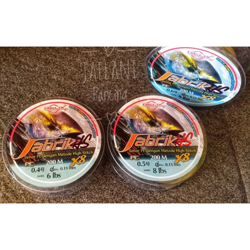 Jual Pe relix jabrik HS 200 meter rainbow tin | Shopee Indonesia