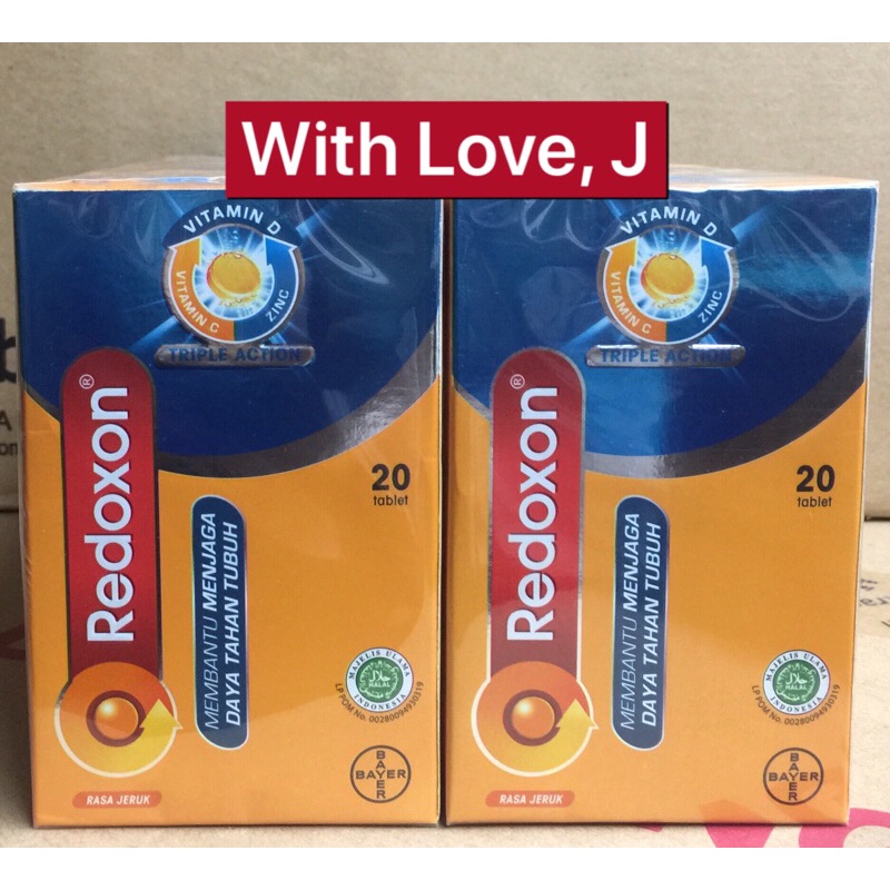 Jual REDOXON VITAMIN C, D & ZINC RASA JERUK ( 20 TABLET EFFERVESCENT ...