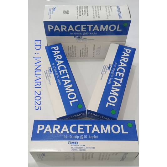 Jual Paracetamol 500mg MEF Mega Esa Farma Box 10 strip @ 10 kaplet ...