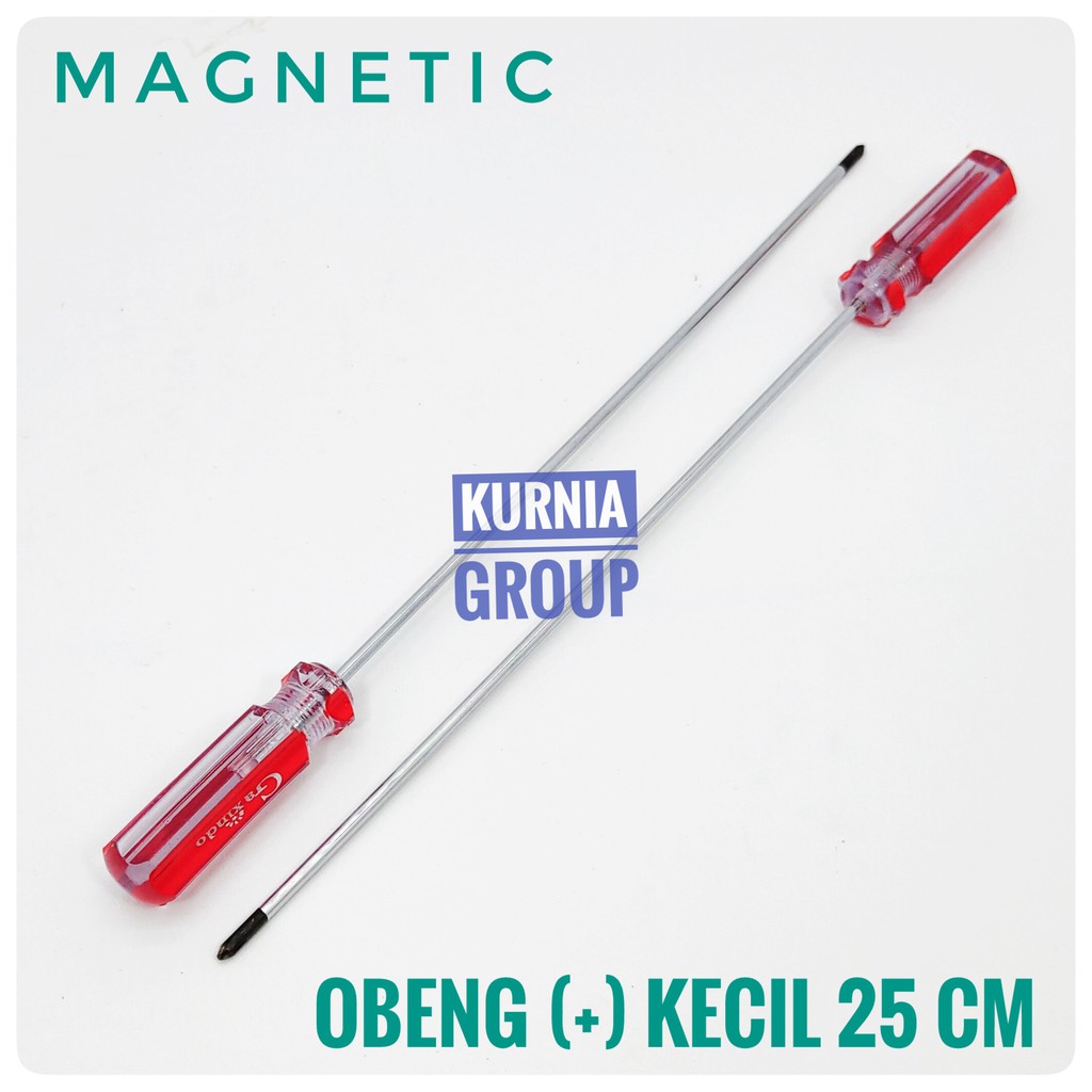 Jual OBENG PLUS MATA KECIL PANJANG 20CM TAJAM GAGANG TRANSPARAN DREI ...