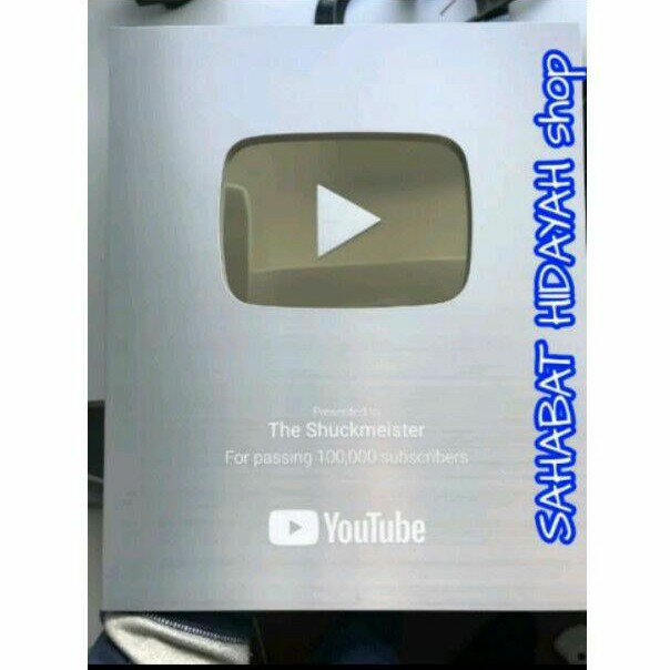 Jual silver play button replika rill tanpa box ytb mirip 100% | Shopee ...