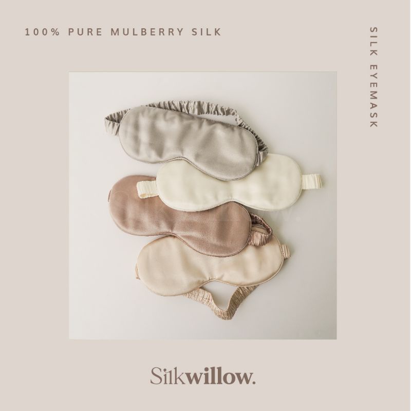 Jual Silk Willow - Silk Eyemask (100% Sutera Asli) | Shopee Indonesia