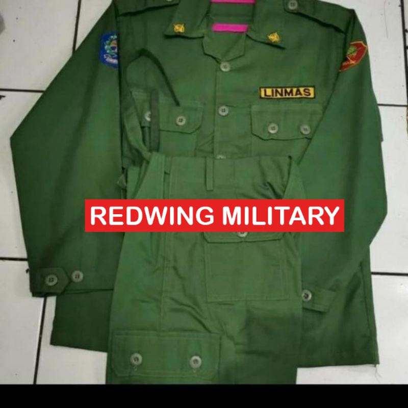 Jual Premium Tersedia COD !! SERAGAM LINMAS BAJU HANSIP SETELAN HANSIP ...