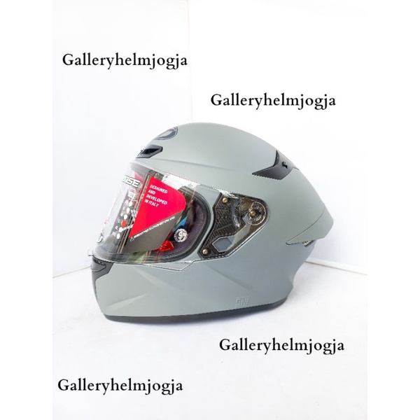 Jual FULLFACE KYT TT COURSE SOLID MATT GORILA GREY M L | Shopee Indonesia