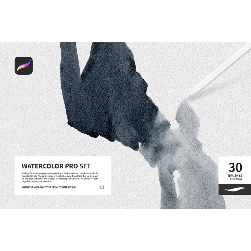Jual Procreate Brush - Watercolor Pro Set for Procreate | Shopee Indonesia