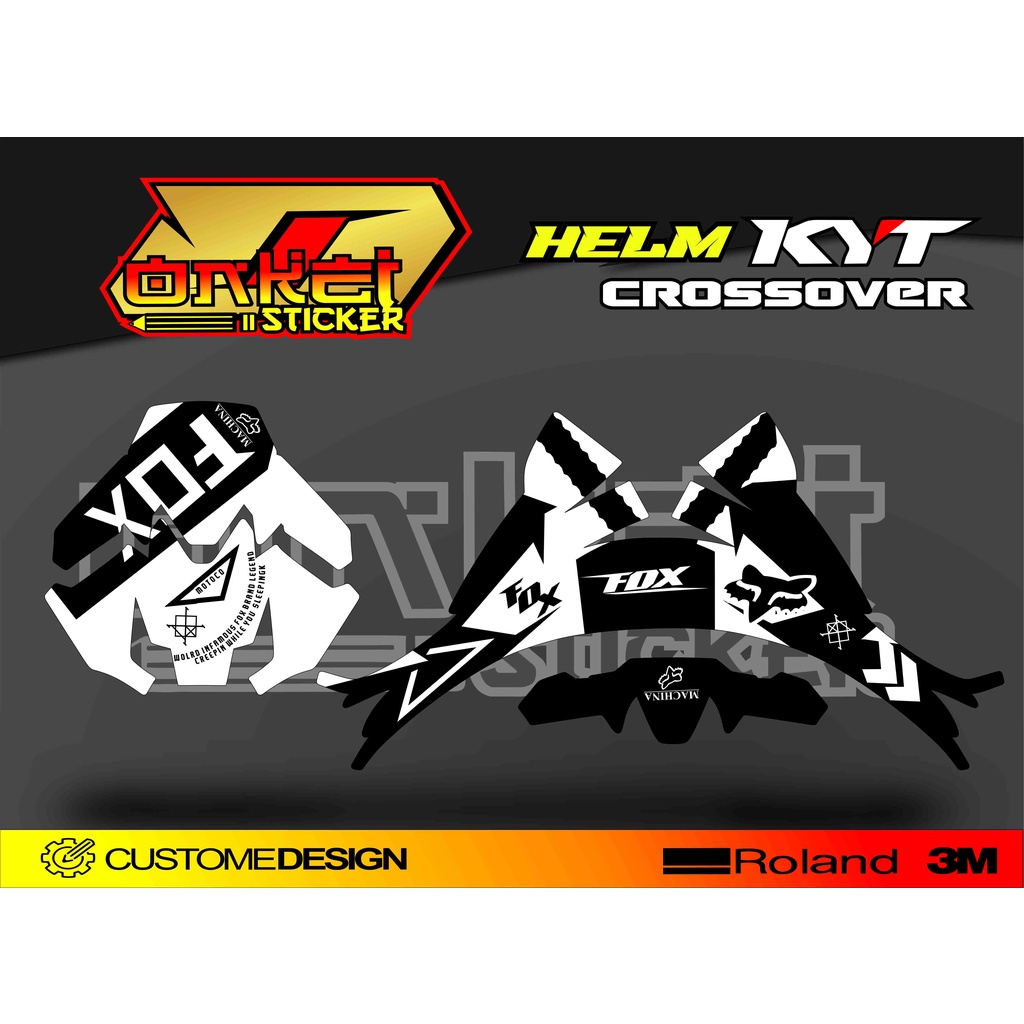 Jual DECAL STICKER HELM KYT CROSS OVER FX | Shopee Indonesia