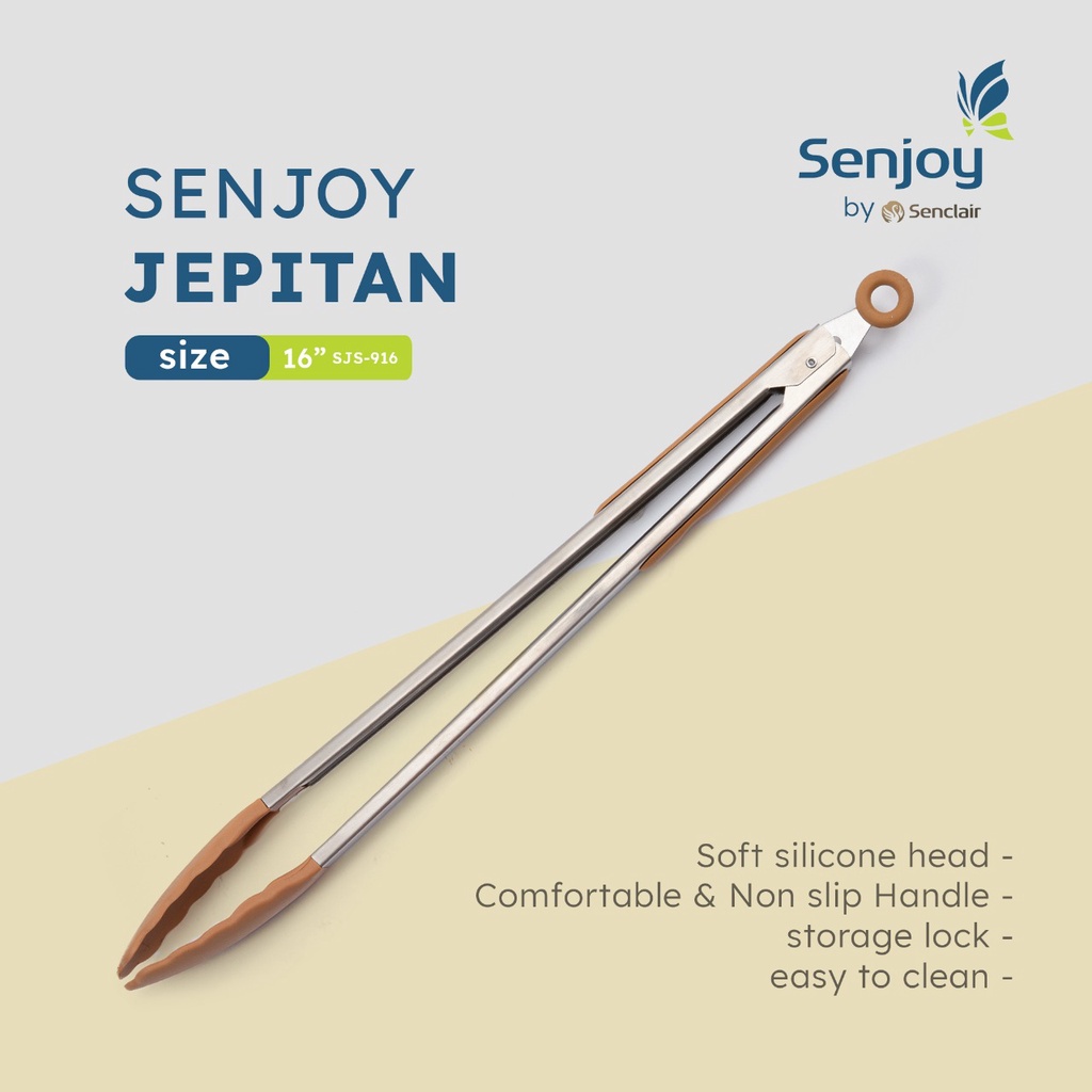 Jual Senjoy By Senclair Penjapit Makanan 9, 12, 14, 16 Inch Stainless ...