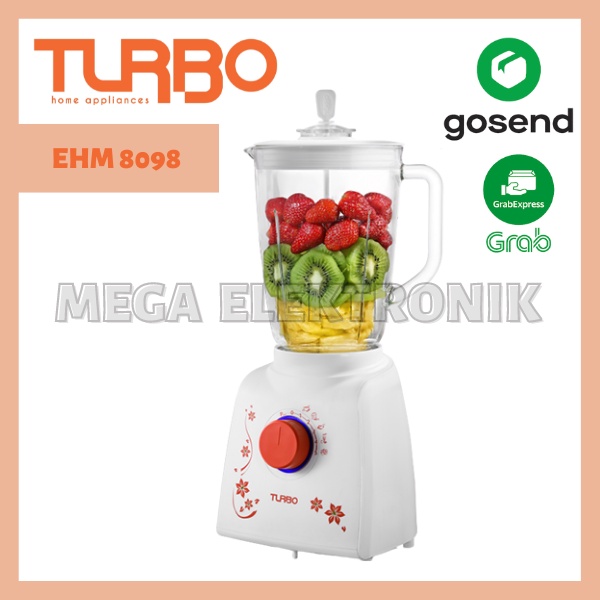 Jual TURBO EHM 8098 Blender Glass Kaca Kapasitas 2Liter | Shopee Indonesia
