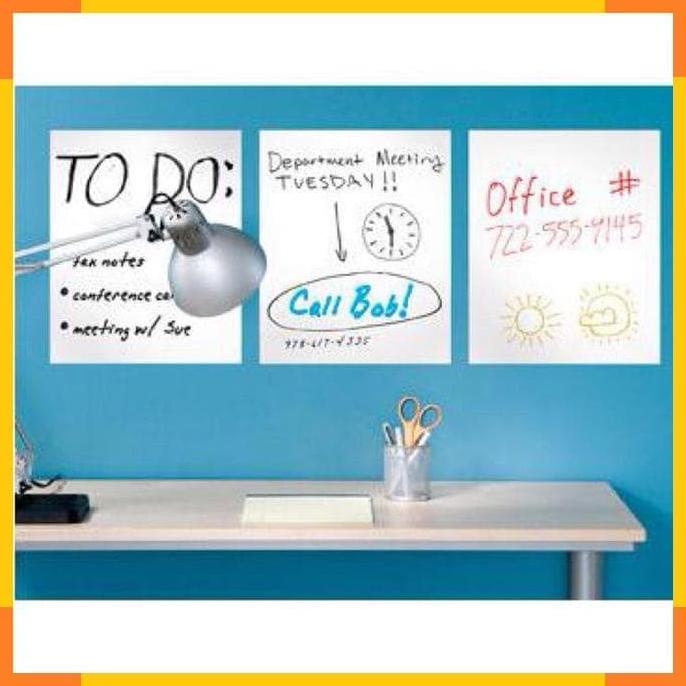 Jual Papan Tulis White Board Wallpaper Whiteboard Sticker Warna Putih ...