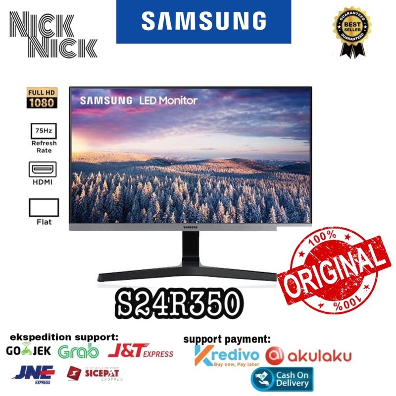 Jual Monitor LED Samsung S24R350 24 Inch IPS 75hz HDMI VGA FreeSync ...