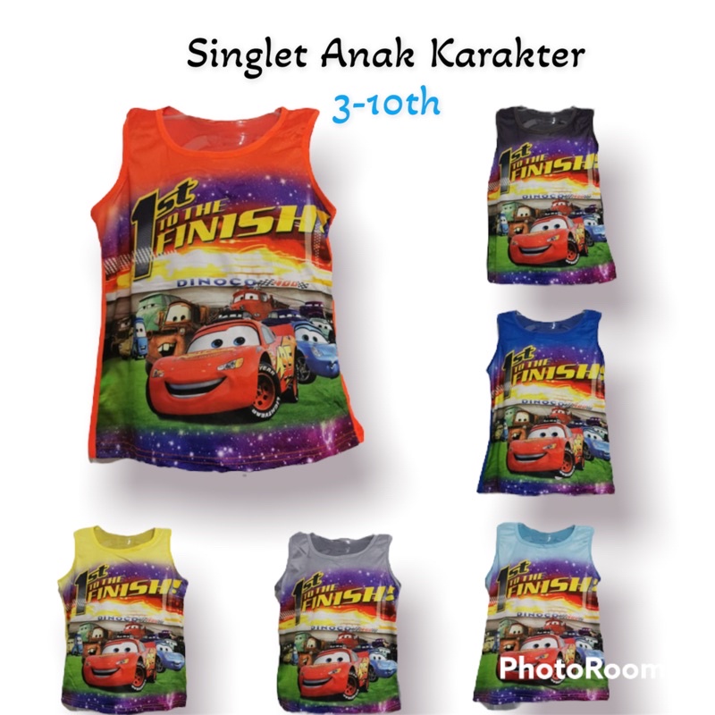 Jual Singlet Anak Karakter 3-10 Tahun | Shopee Indonesia