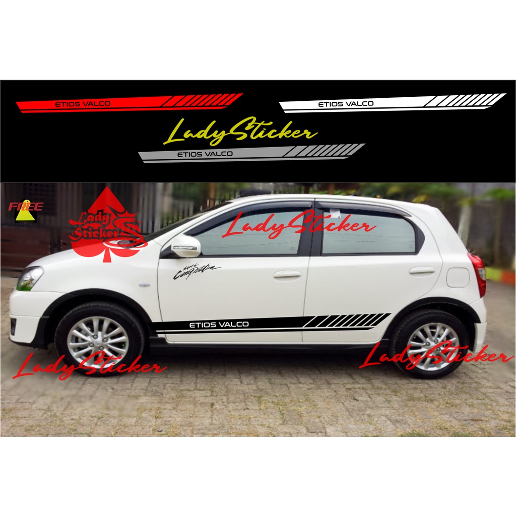 Jual CUTTING STICKER MOBIL ETIOS STICKER STIKER MOBIL TOYOTA ETIOS ...