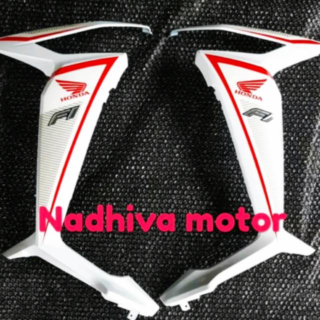 Jual Cover body depan tebeng sayap supra x 125 fi luxury putih | Shopee ...