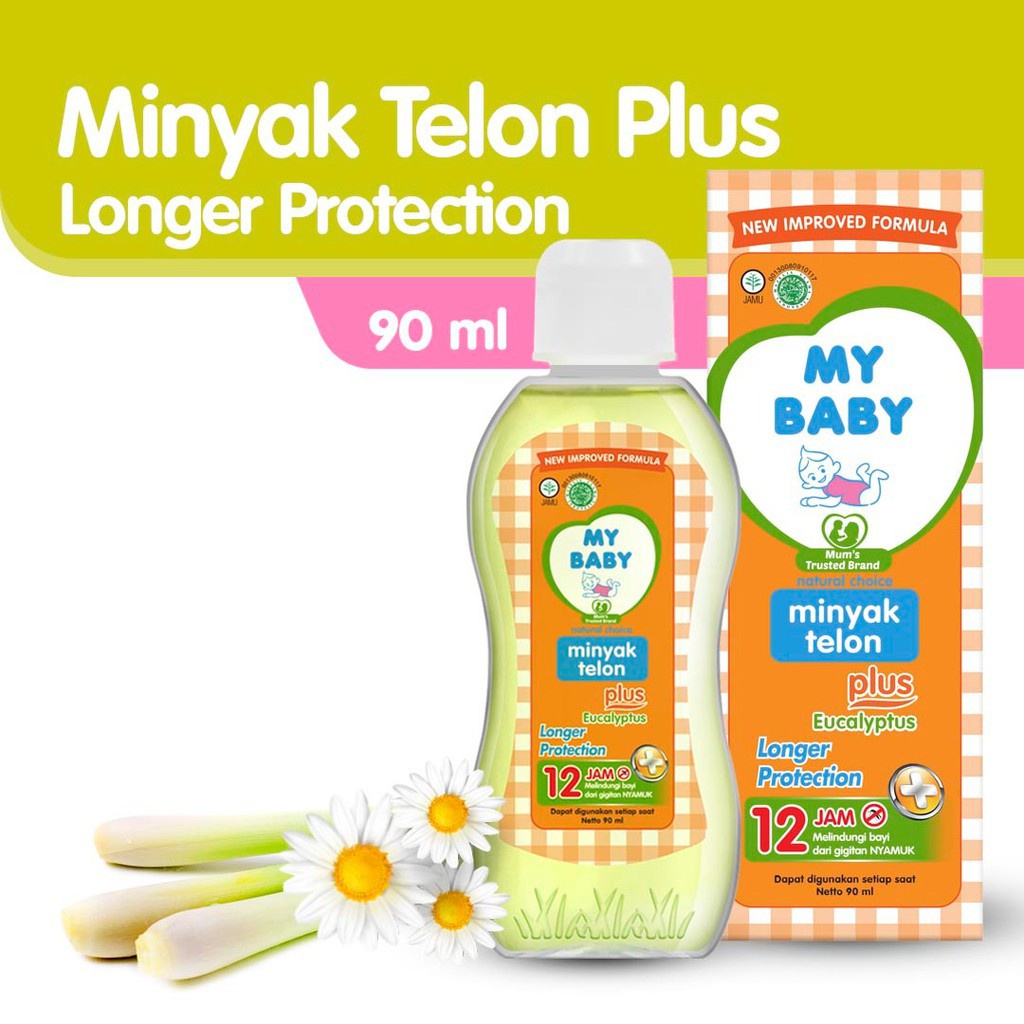 Jual My Baby Minyak Telon Plus Eucalyptus Longer Protection 12 jam 90ml ...