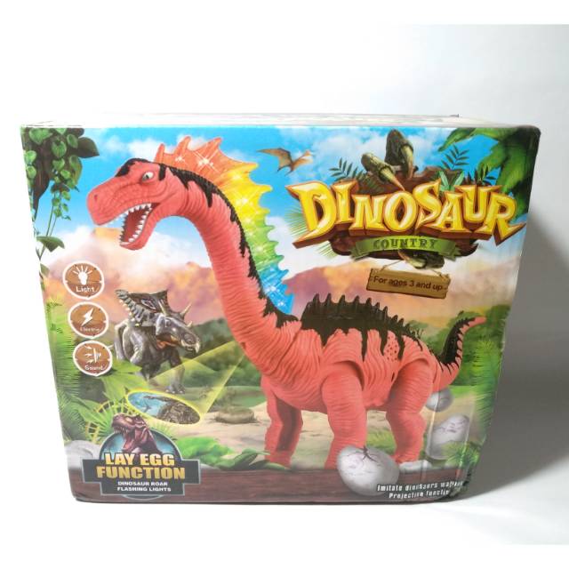 Jual Dinosaur Country Egg Toys Walking Dinosaurus Telur Flash Light ...