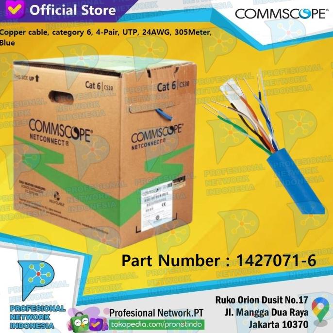 Jual Amp Kabel Cat6 / Cat 6 Commscope Kabel Utp Data Lan Cat 6 / Amp ...