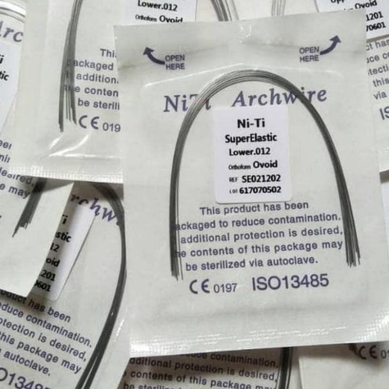 Jual Dental Wire Niti / Kawat Gigi Behel Braces Orto 012 014 016 16x16 ...