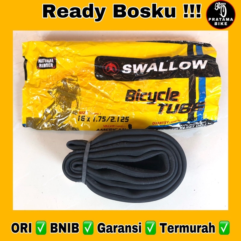 Jual Ban Dalam Sepeda Swallow 16 Mini CTB BMX Ukuran 16x1.75/2.125 Swallow Murah | Shopee Indonesia