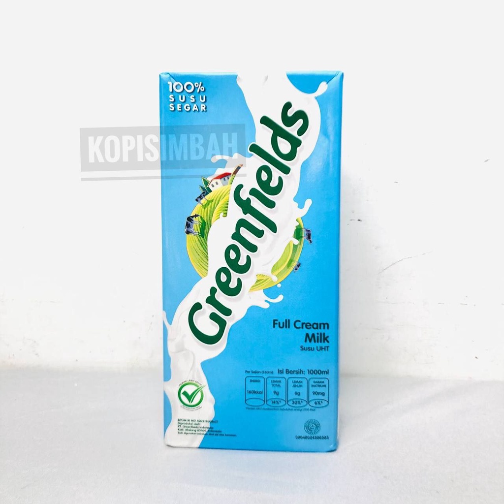 Jual Susu UHT Greenfields Susu Sapi Segar Fresh Milk Full Cream Original 1 Liter | Shopee Indonesia