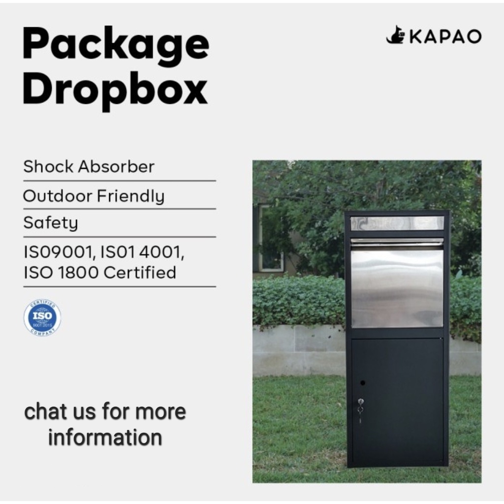 Jual Kotak Paket dan surat Stainless Steel Kapao tempat paket anti ...