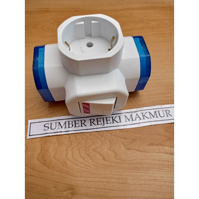 Jual STEKER TEE ARDE STOP T COLOKAN 3 cabang Steker ON OFF dengan ...