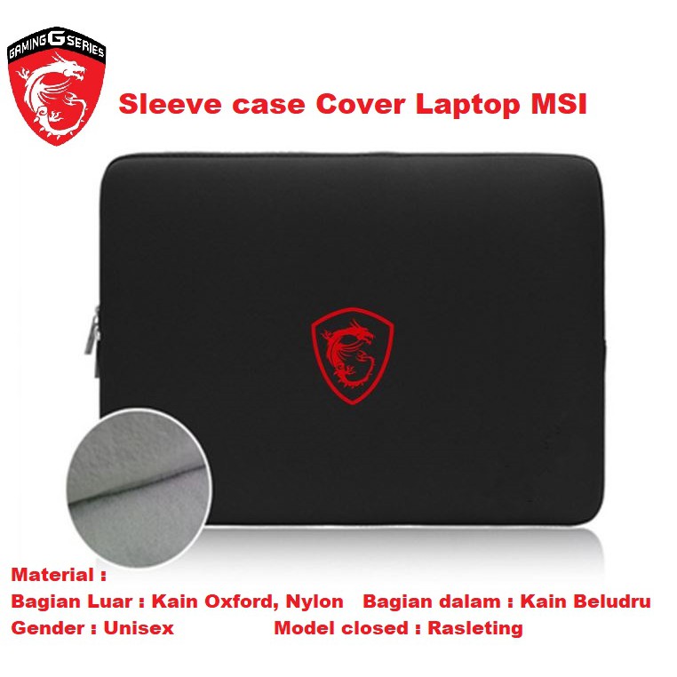 Jual Sleeve case Cover Laptop sarung notebook MSI terbaru | Shopee ...