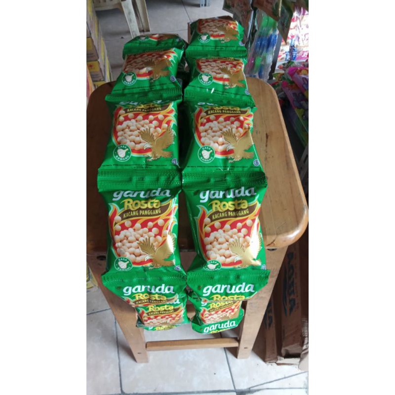 Jual Kacang Panggang Rosta Rasa Bawang Garuda Renceng | Shopee Indonesia