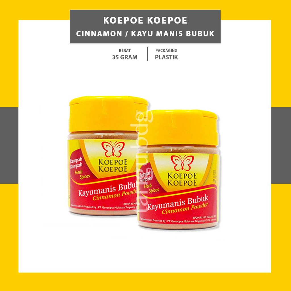 Jual CINNAMON POWDER KOEPOE KOEPOE 35G - BUBUK KAYU MANIS BUBUK ...