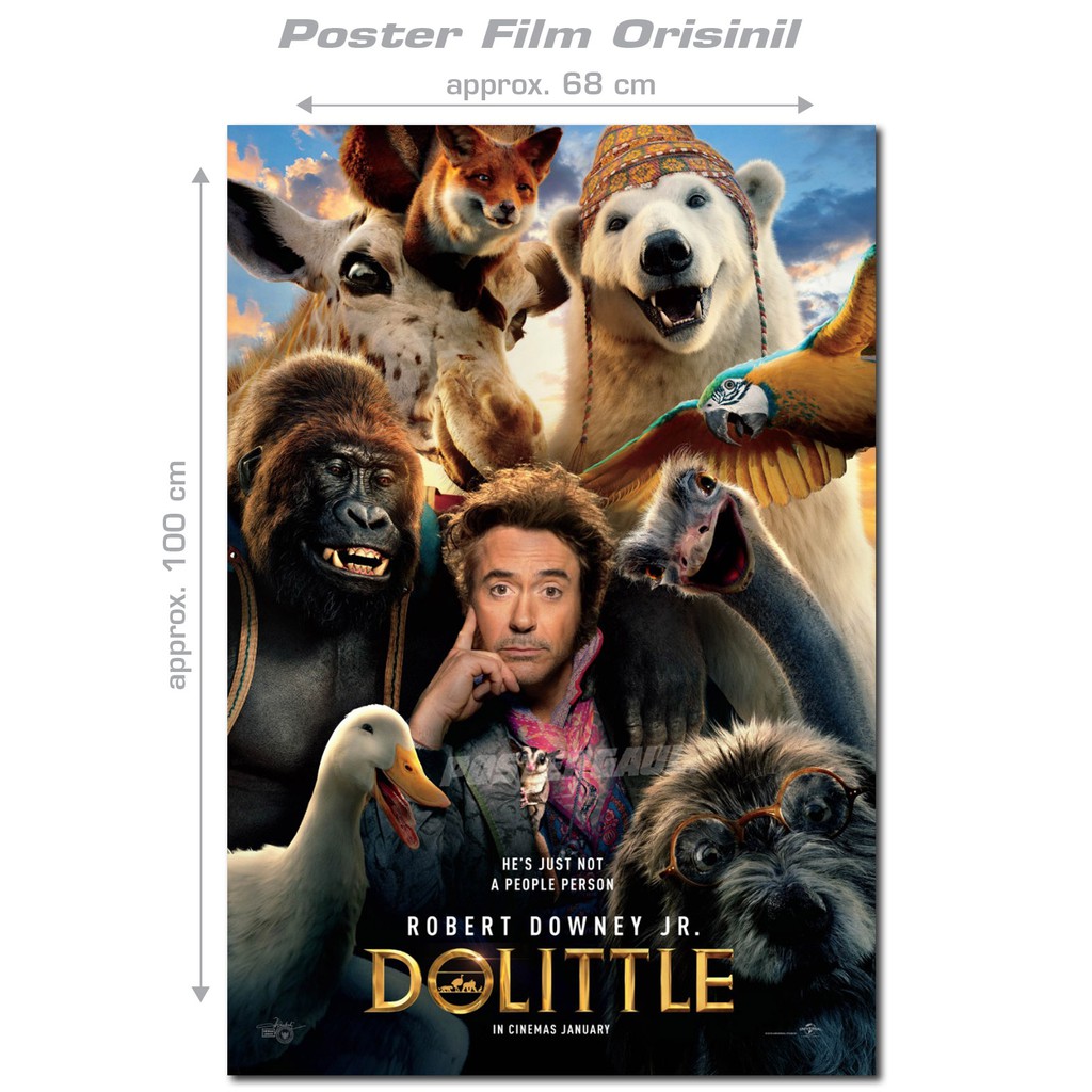 Jual Poster Film DOLITTLE - original Indonesian one sheet, 68 x 100 cm ...
