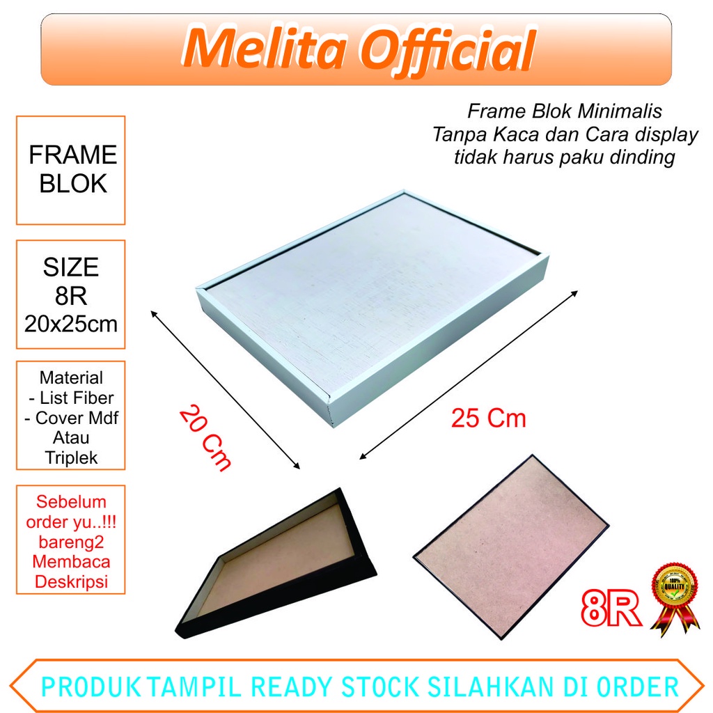 Jual Frame Block 8R Bingkai Foto Tempel Dinding | Shopee Indonesia