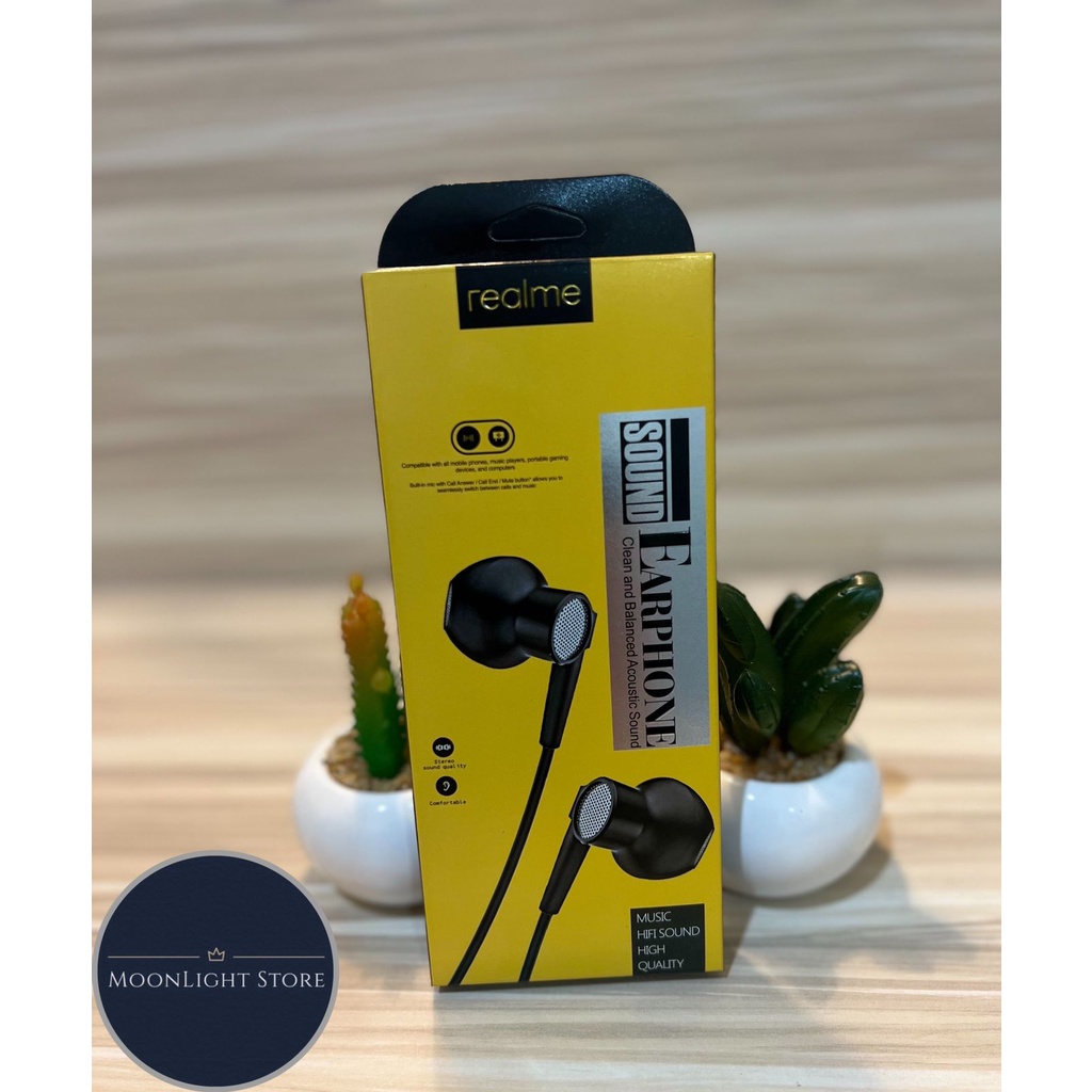 Jual Realme Earphone / Headset Realme Extra Bass / Full Bass | Shopee ...