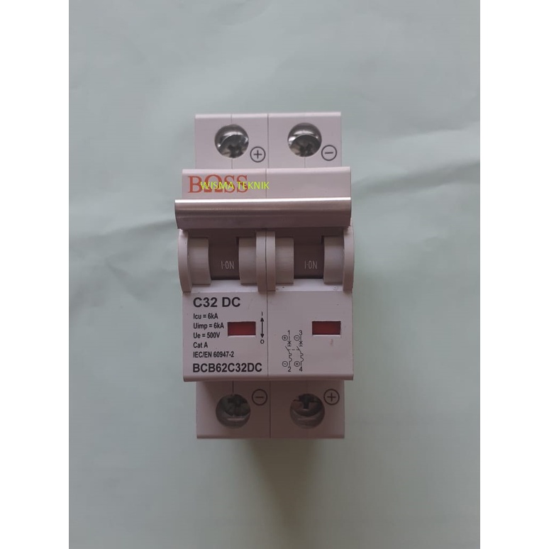 Jual MCB DC 2P 32A BOSS IC 6KA BCB62C32DC | Shopee Indonesia