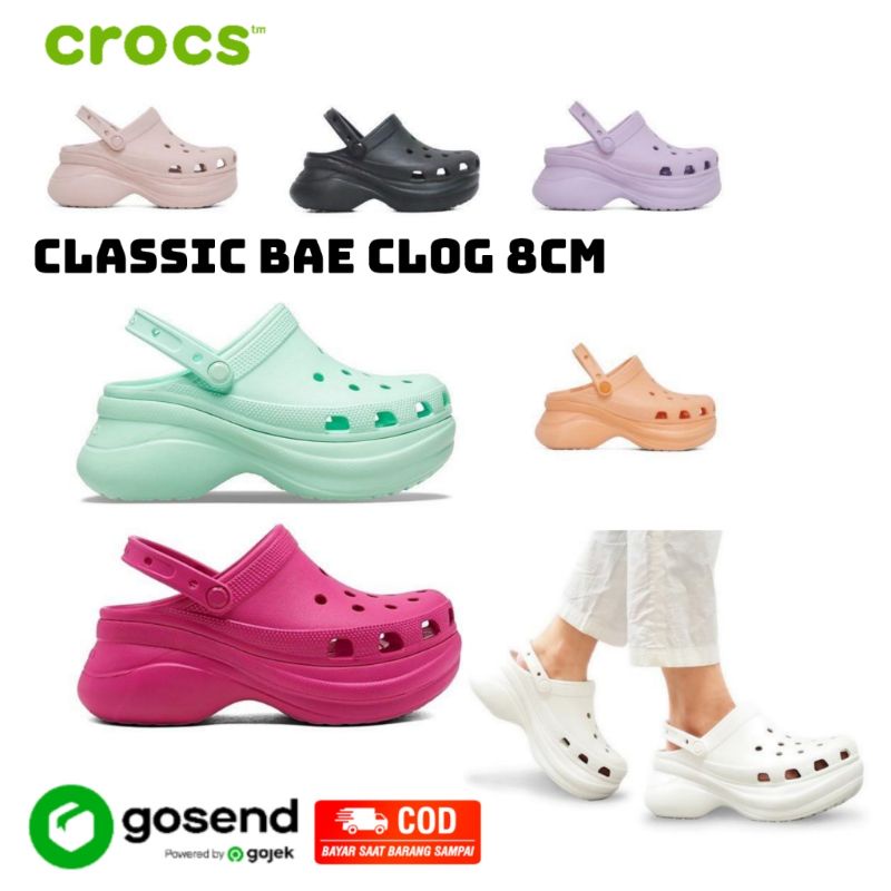 Jual SANDAL CROCS WANITA - CROCS CLASSIC BAE CLOG 8CM - CLASSIC BAE ...