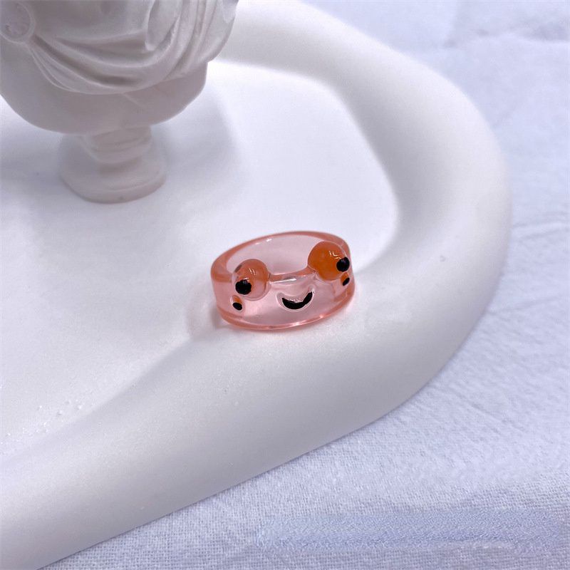 Jual cincin korea transparan motif katak korean ring | Shopee Indonesia