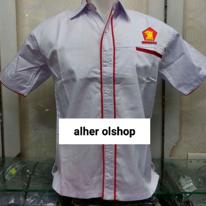 Jual kemeja partai Gerindra baju partai Gerindra kemeja Gerindra baju ...