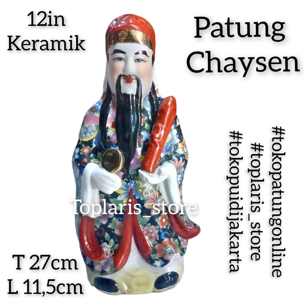 Jual Patung Dewa Rejeki Chaysen Berdiri 12in Keramik TPO | Shopee Indonesia