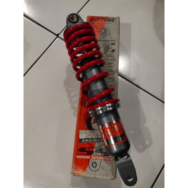 Jual SHOCKBREAKER SKOK DAYTONA SS MIO VARIO BEAT 300MM GREY RED/ GOLD ...