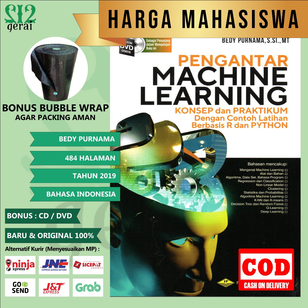 Jual BUKU PENGANTAR MACHINE LEARNING KONSEP DAN PRAKTIKUM DENGAN CONTOH ...