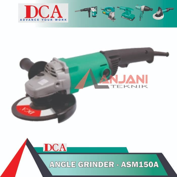 Jual DCA ASM 150 A MESIN GERINDA TANGAN LISTRIK 6 INCH ANGLE GRINDER 6INCH ASM150 GURINDA ...