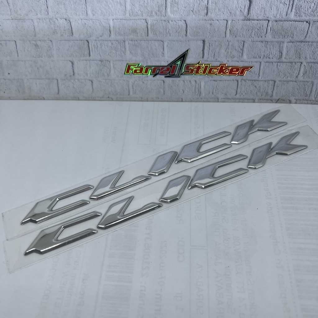 Jual STIKER 3D Sticker EMBLEM CLICK | Shopee Indonesia