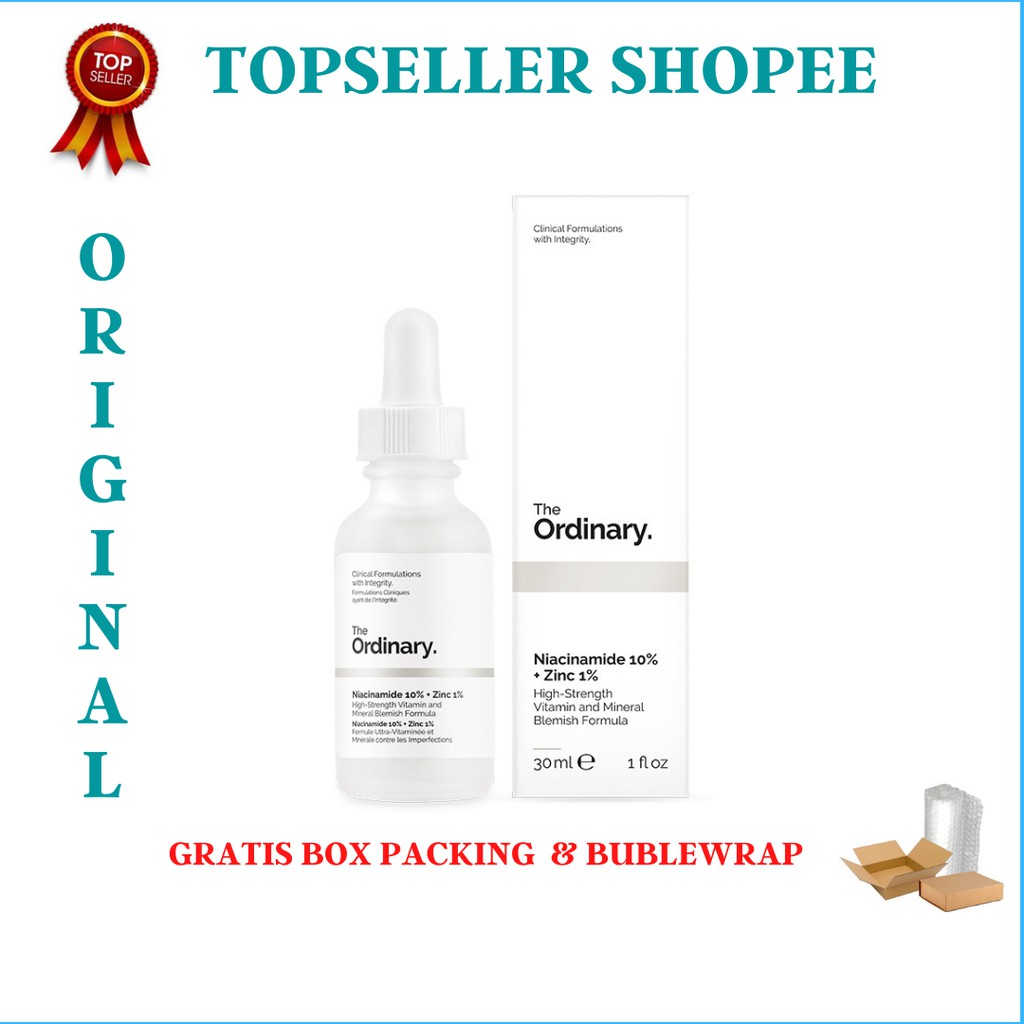 Jual GAK DISKON!! The Ordinary niacinamide 10% + Zinc 1% 30ml original ...