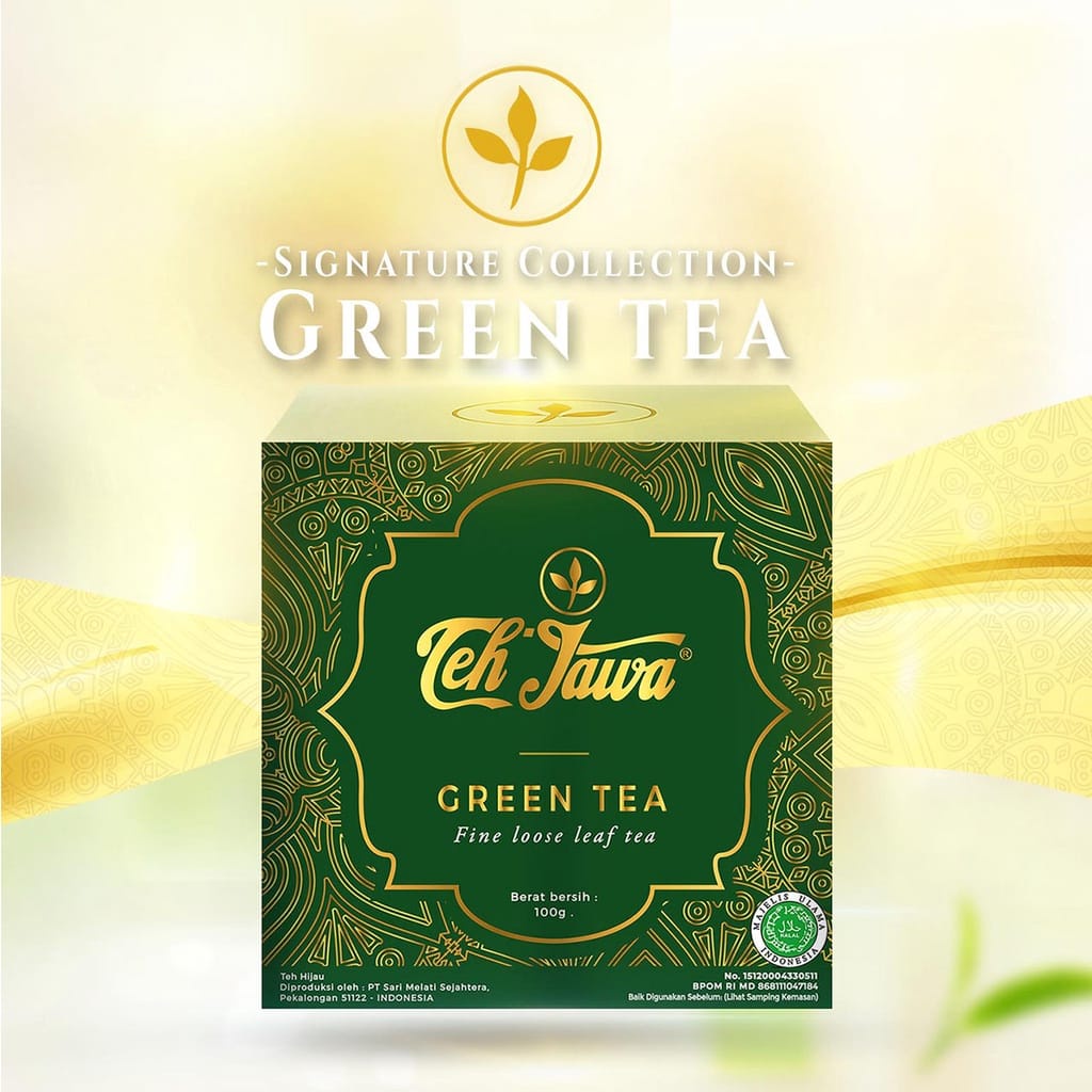 Jual Teh Jawa BKS Green Tea Signature Fine Loose Tea isi 100gr | Shopee ...