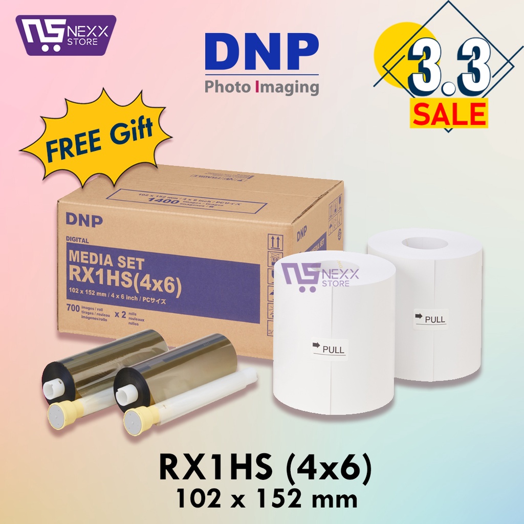 Jual DNP Media DS-RX1HS 4x6 - PER ROLL | Shopee Indonesia