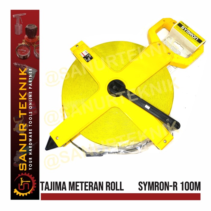 Jual TAJIMA SYR100 SYMRON-R 100M / Meteran Roll Fiber / Meteran Tancap ...