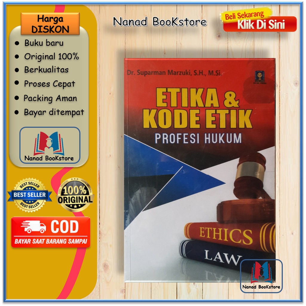 Jual Etika dan Kode Etik Profesi Hukum oleh Dr. Suparman Marzuki ...